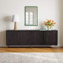AllModern Riggs 88" Wide Pine Solid Wood Sideboard & Reviews | Birch Lane